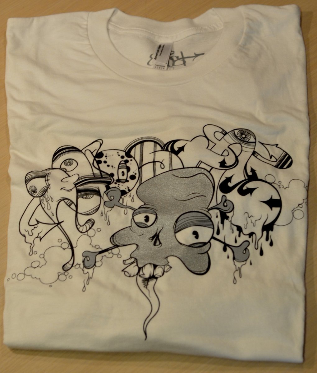 GHOST RIS - American Apparel - LARGE SHIRT | SKATEBOARDS AND GRAFFITI