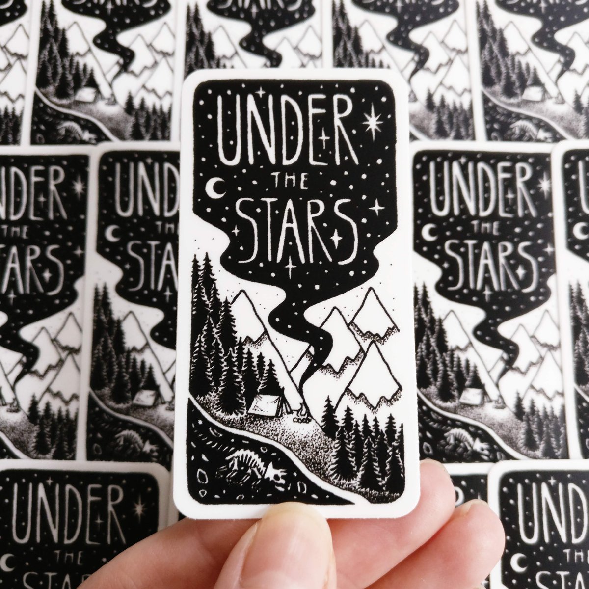 Sticker Under the stars | kimbeckerdesign