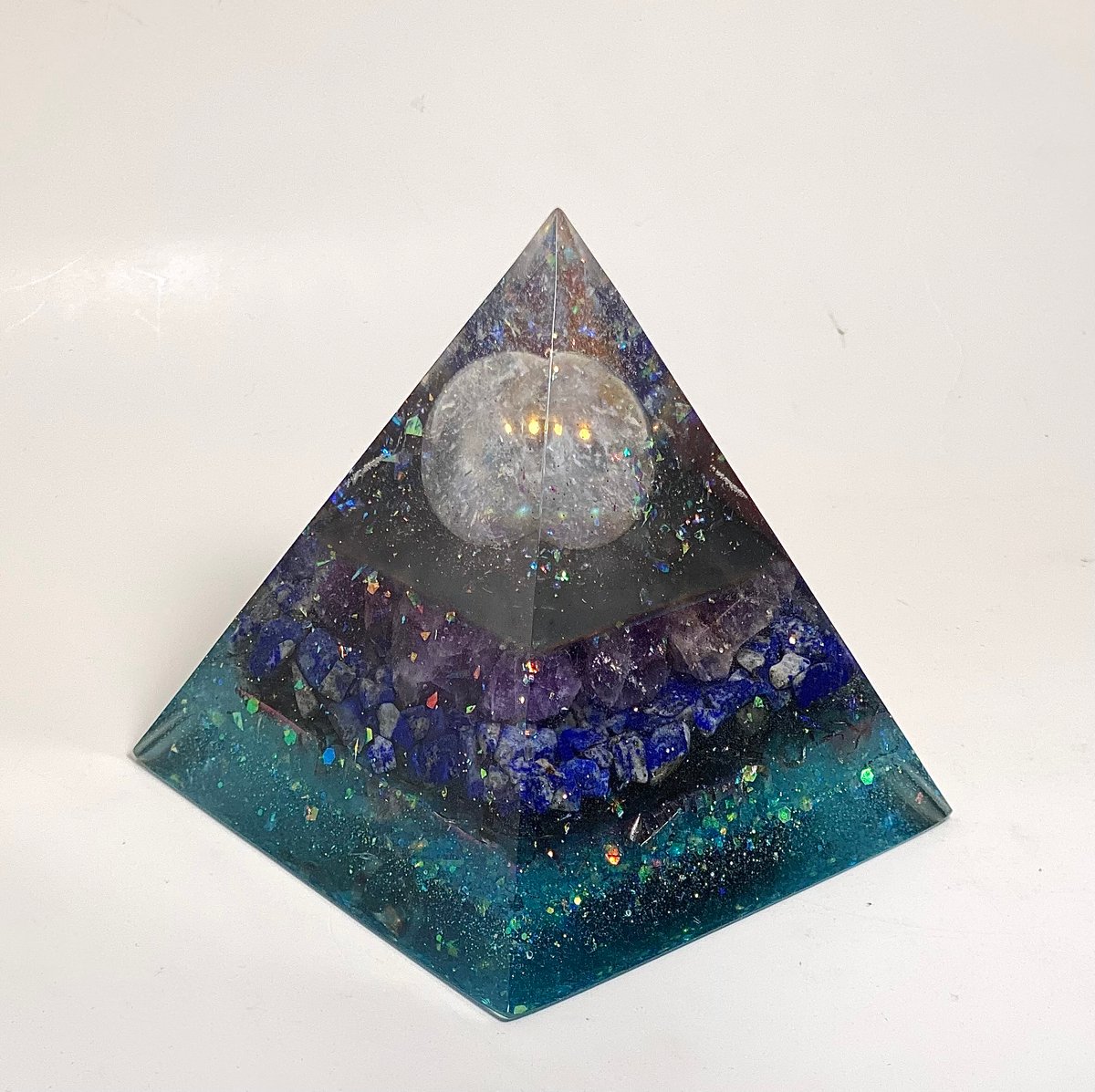 Cosmic Angelic Crystal Pyramid for Third Eye and Throat Chakras ...