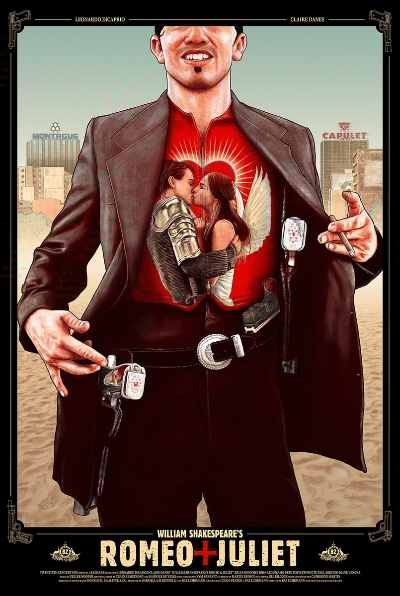 Romeo + Juliet Tybalt Regular 24x36" giclée poster | Neil Davies ...