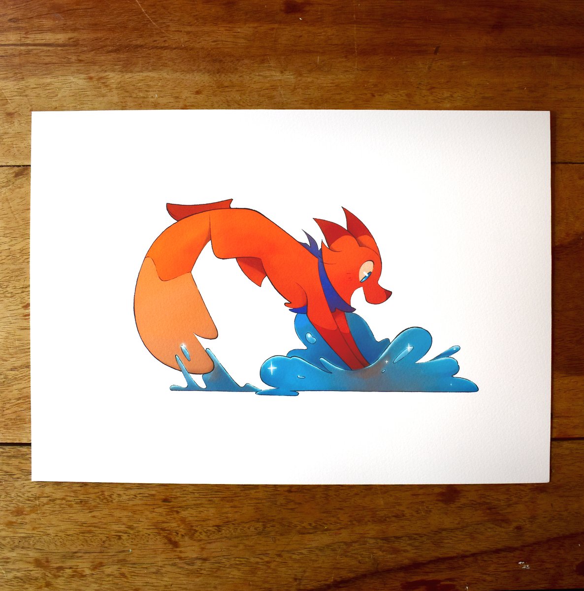 ART PRINT - SPLASH! | Sif Savery Art