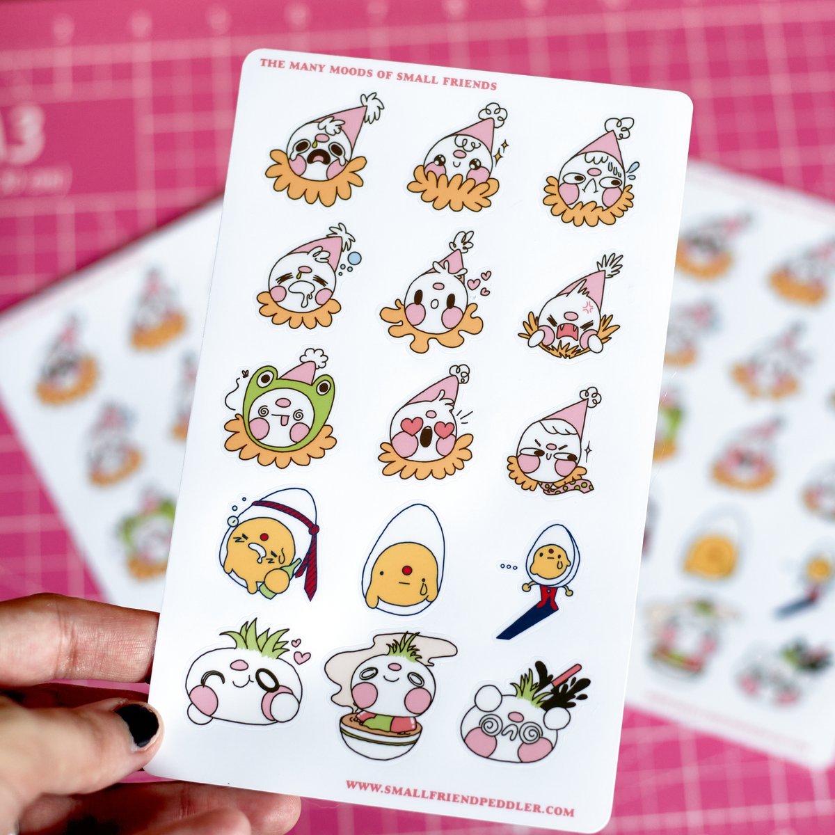 The Many Moods of Small Friends Vinyl Sticker Sheet | smallfriendpeddler