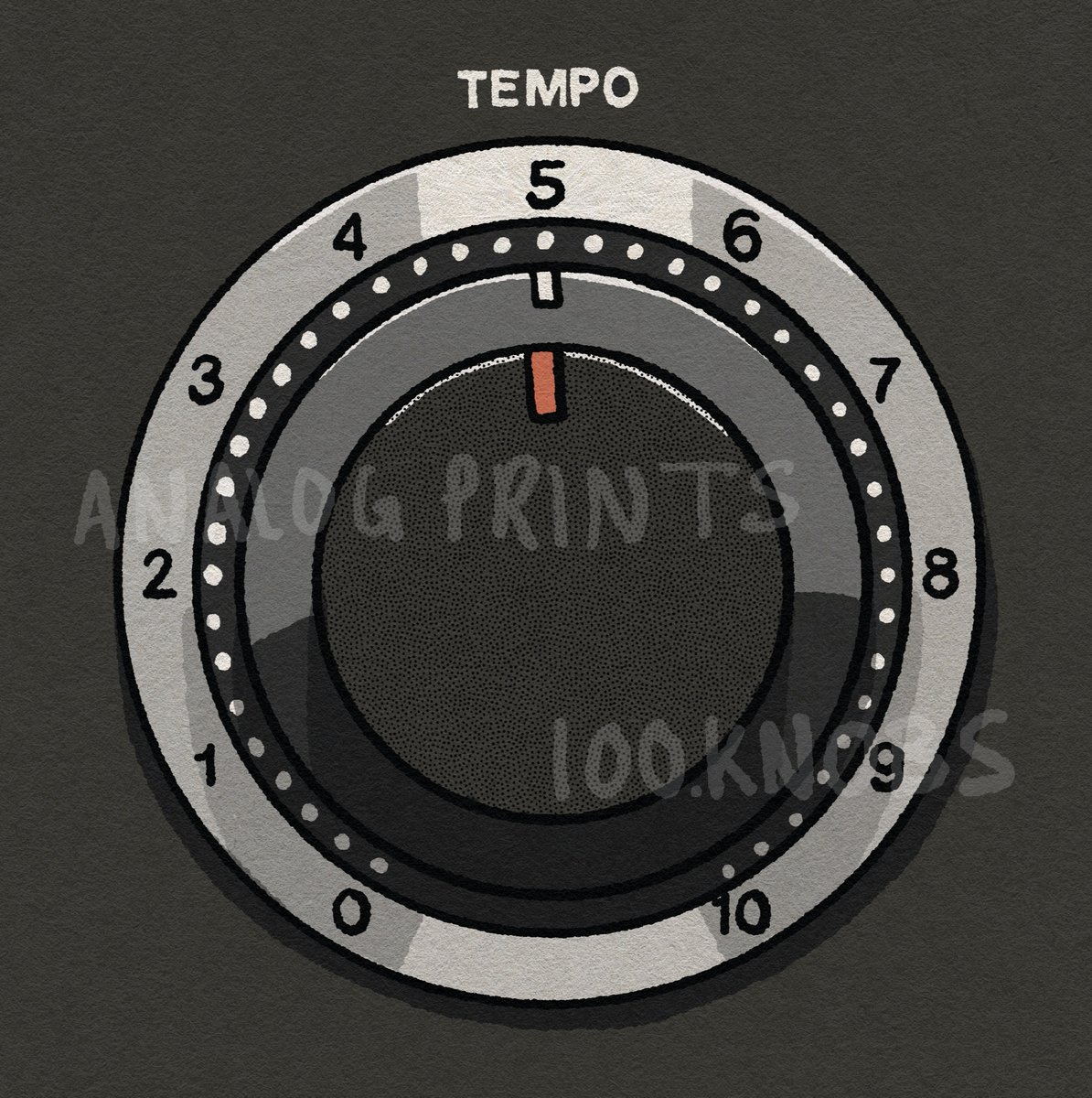 #100knobs 015/100 Tempo Control POSTER | Analog Prints