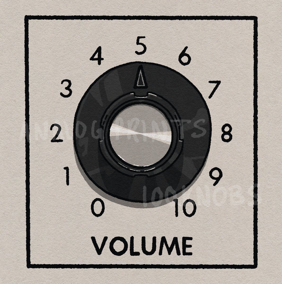 #100knobs 016/100 Electro Piano Volume Control POSTER | Analog Prints