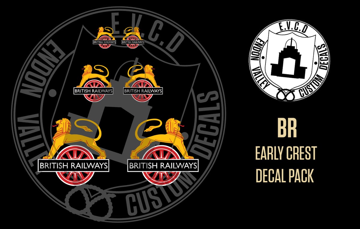 BR Crest Pack ( EARLY / LATE CREST) | Endon Valley Custom Decals