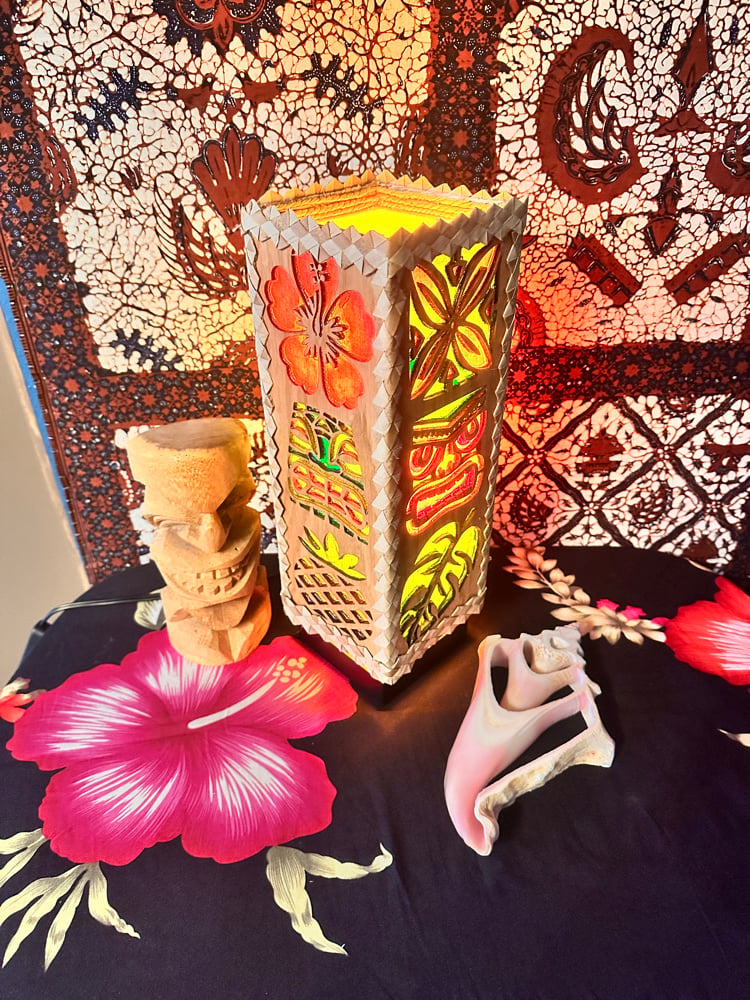Island Vibes Tiki Lamp | The Hidden Tiki Studio