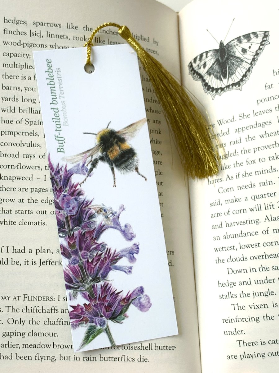 Bumblebee bookmark | Anna Hamilton Art