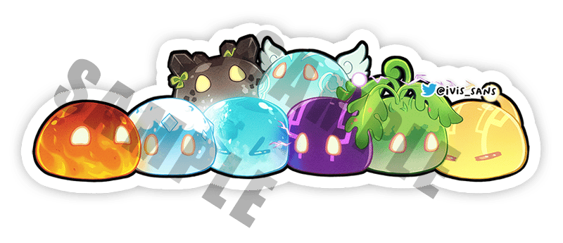 Genshin Slimes Sticker | Ivis_sans