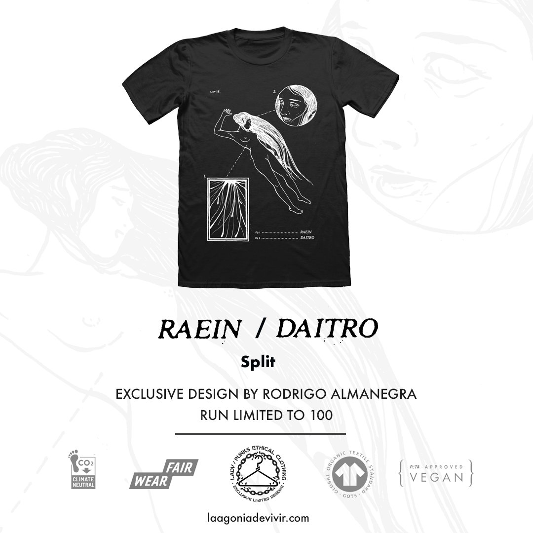 LADV_PEC10 - RAEIN / DAÏTRO "split" Tshirt / La Agonía de Vivir