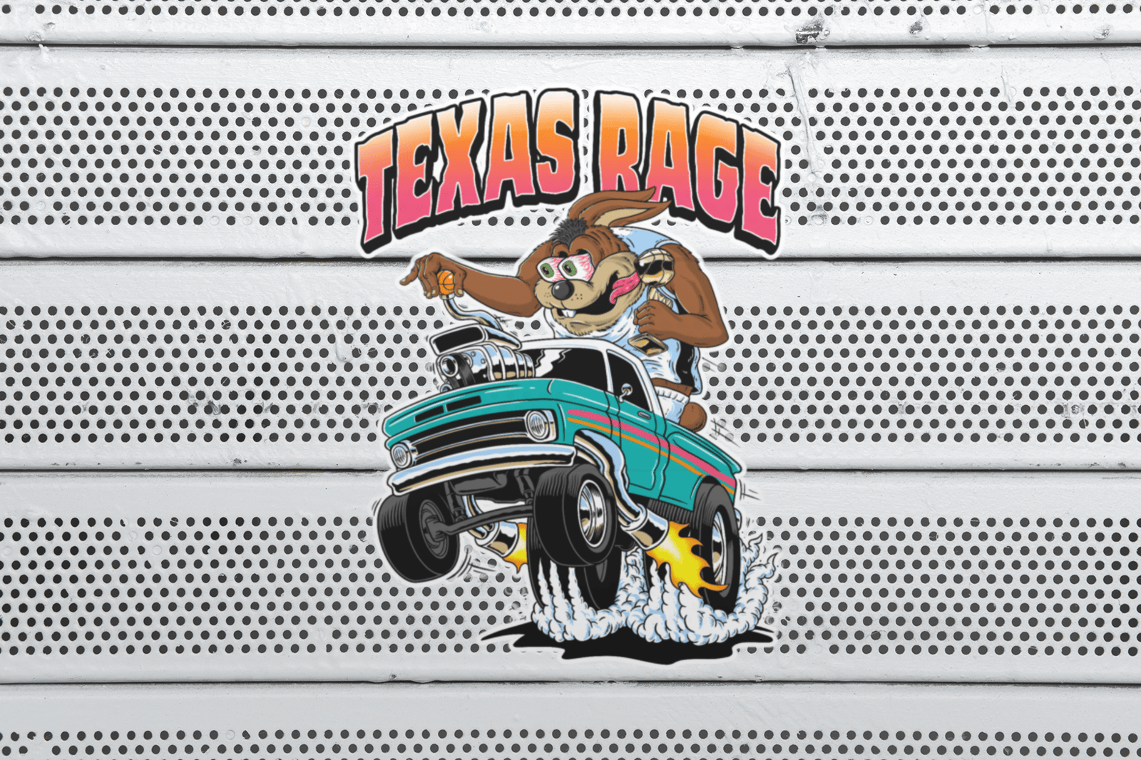 Texas Rage Sticker | CLAN THE MERCH FAN