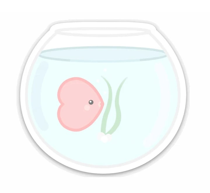 Pet Luvdisc Vinyl Sticker | Tomato Tomago