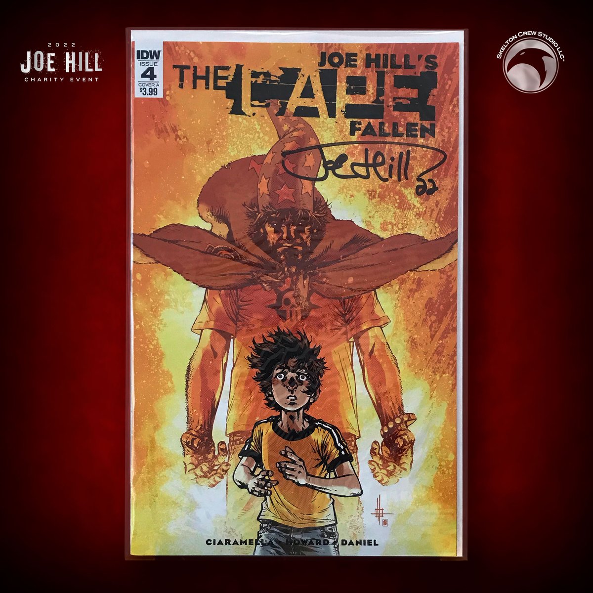 JOE HILL 2022 CHARITY EVENT 73: SIGNED "The Cape Fallen" #4 Cover A | Skelton Crew Studio
