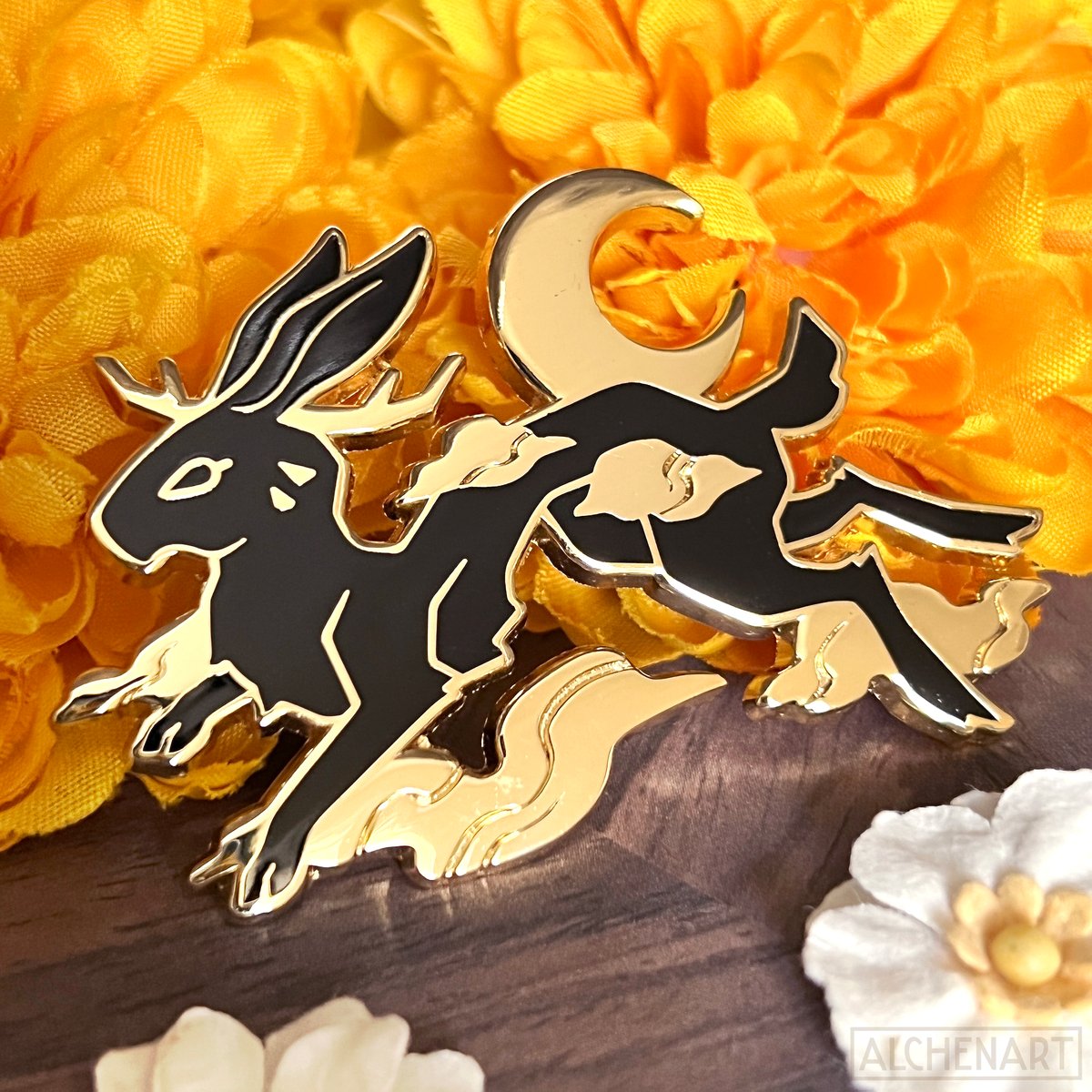 Jackalope Enamel Pin | acorviart