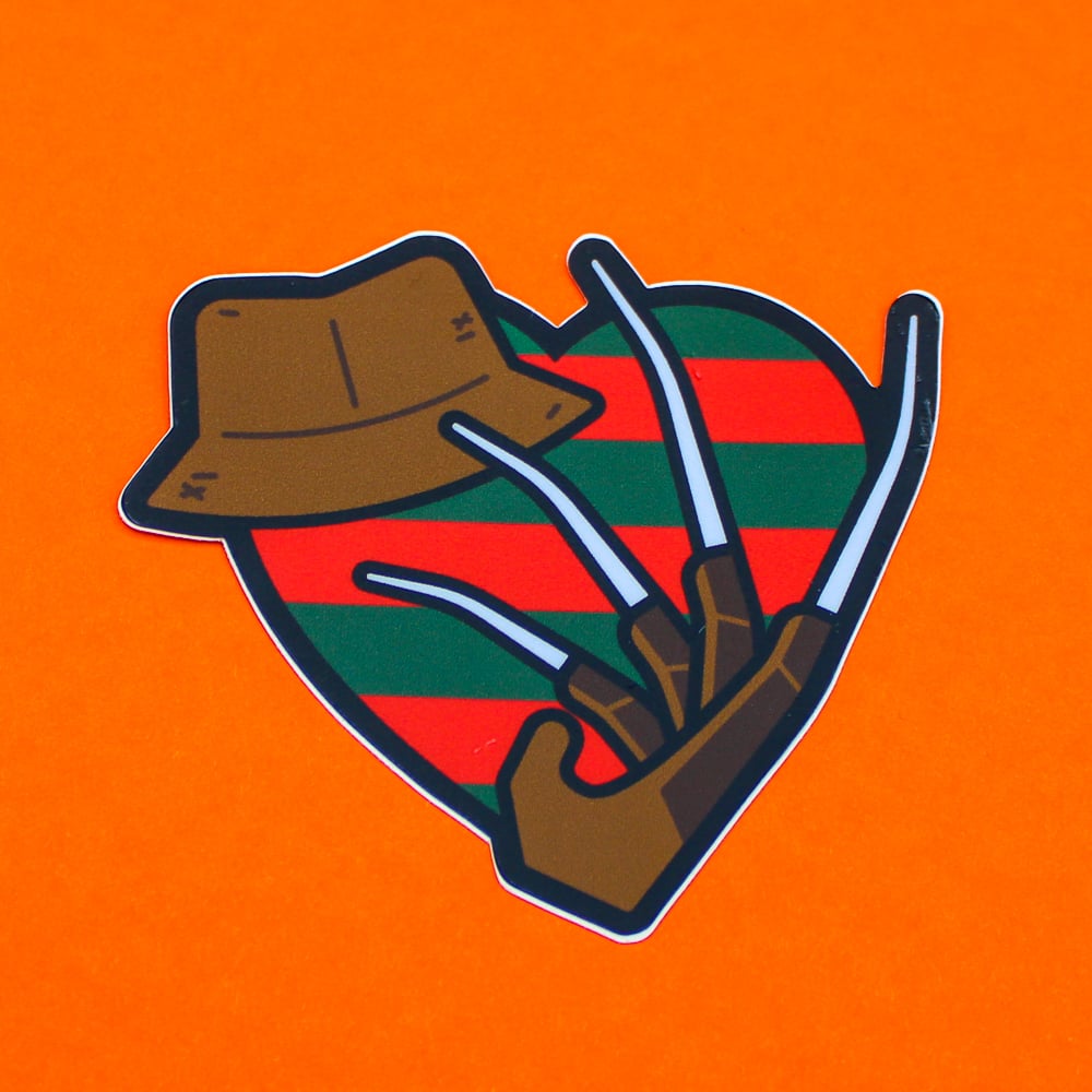 Heart Freddy Krueger Sticker | Dead Disco