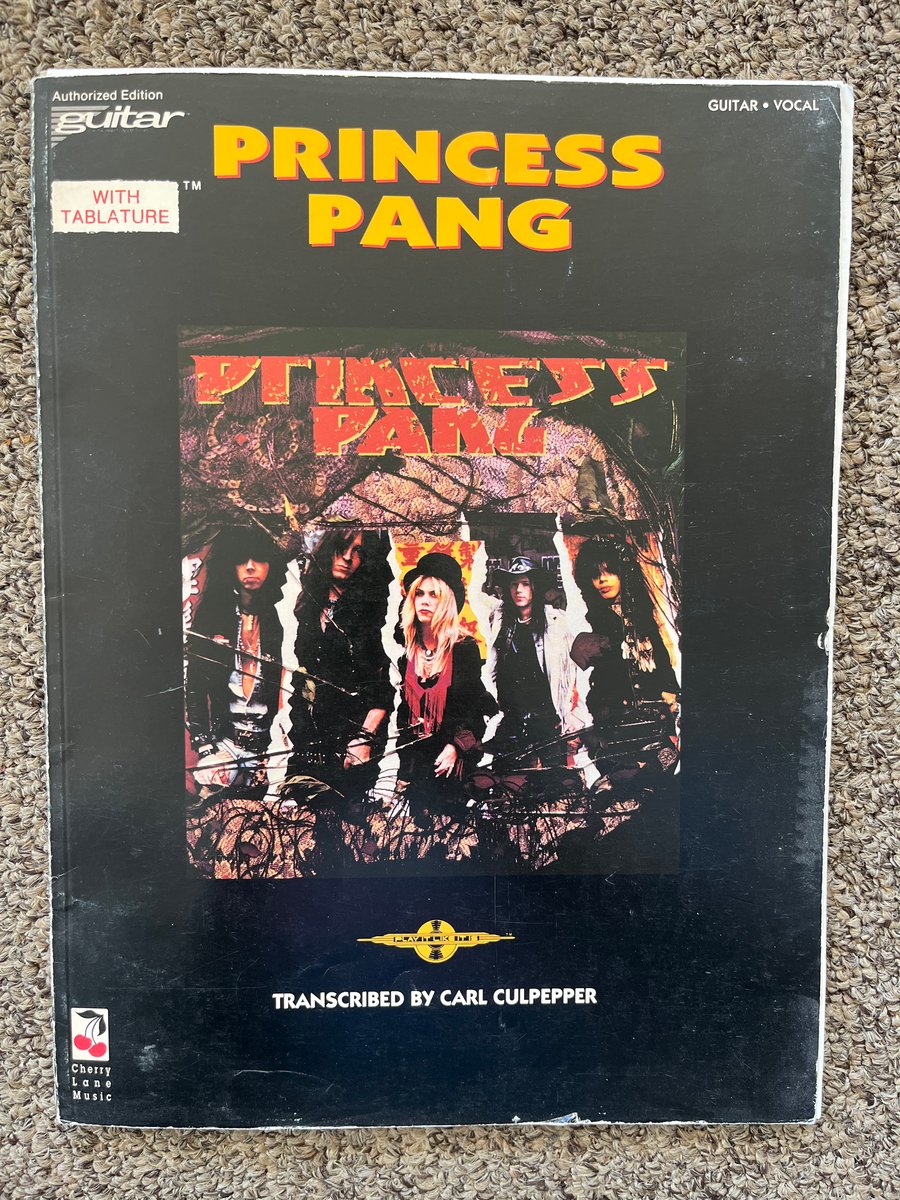Princess Pang songbook Guitar & Vocal tablature, Authorized GUITAR ...