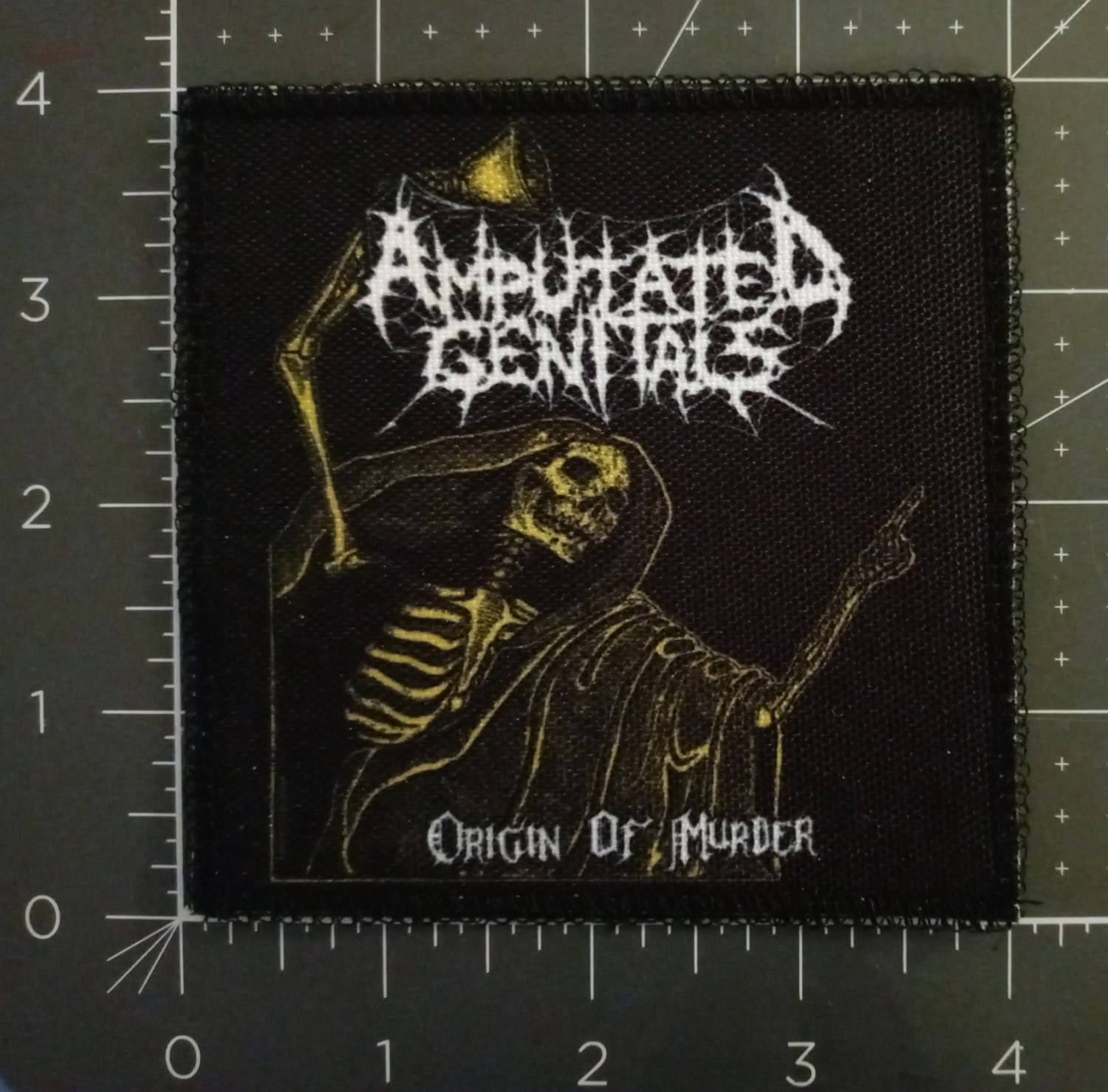 Amputated Genitals (band) Patch 2 | Murder Machine Clothing