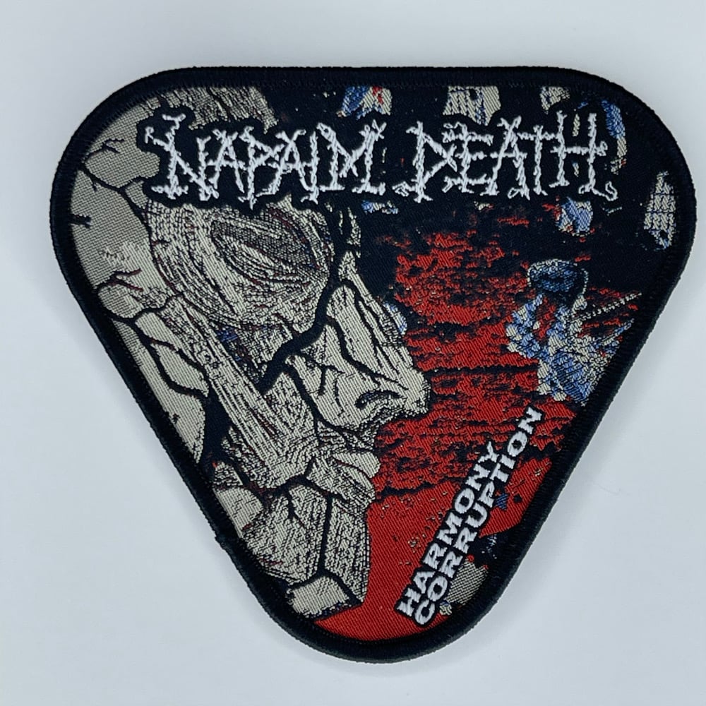 Napalm Death - Harmony Corraption Woven Patch | Armed With Hammers ...