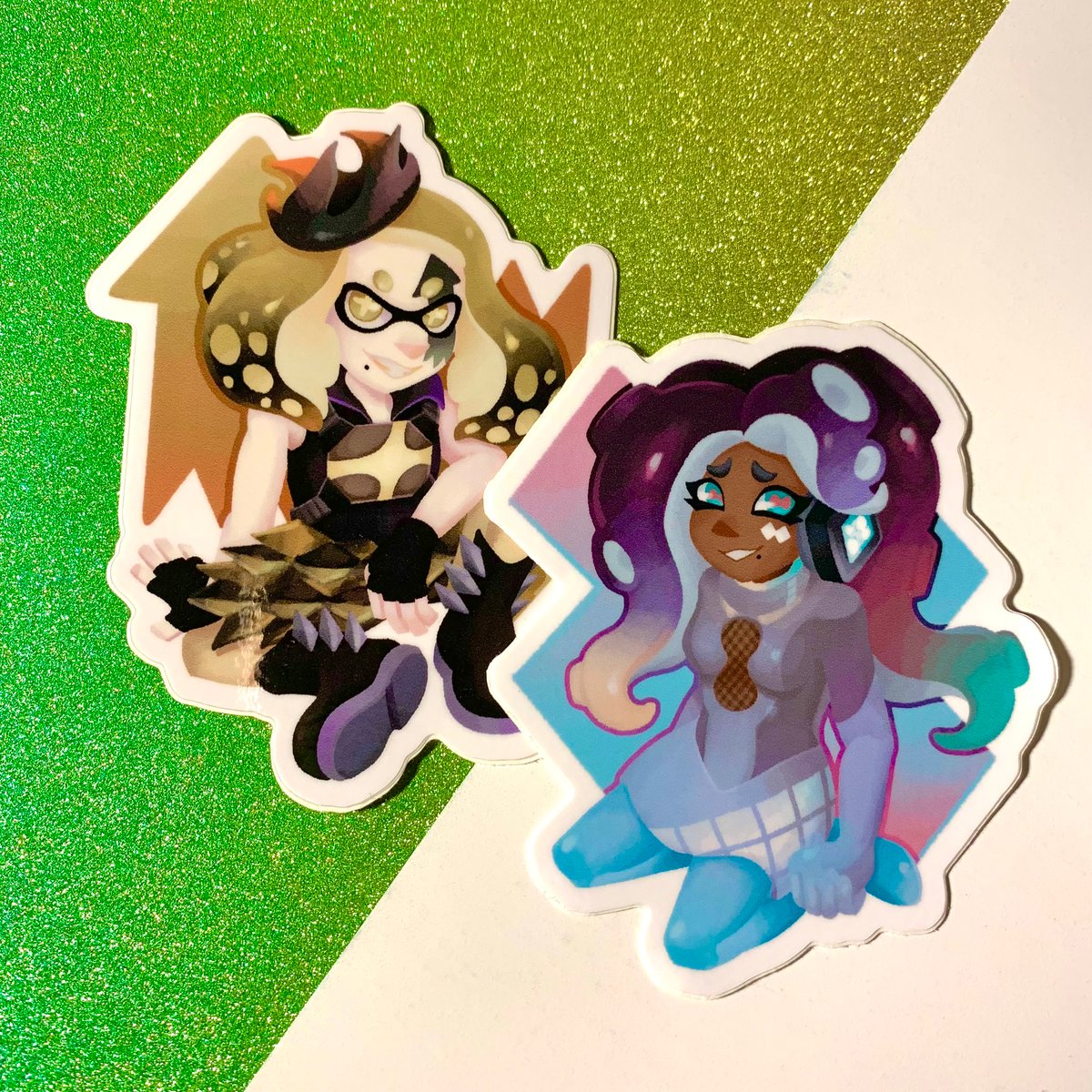 Splatoon Finalfest Off the Hook Glossy Stickers | ArtsyRaimuu