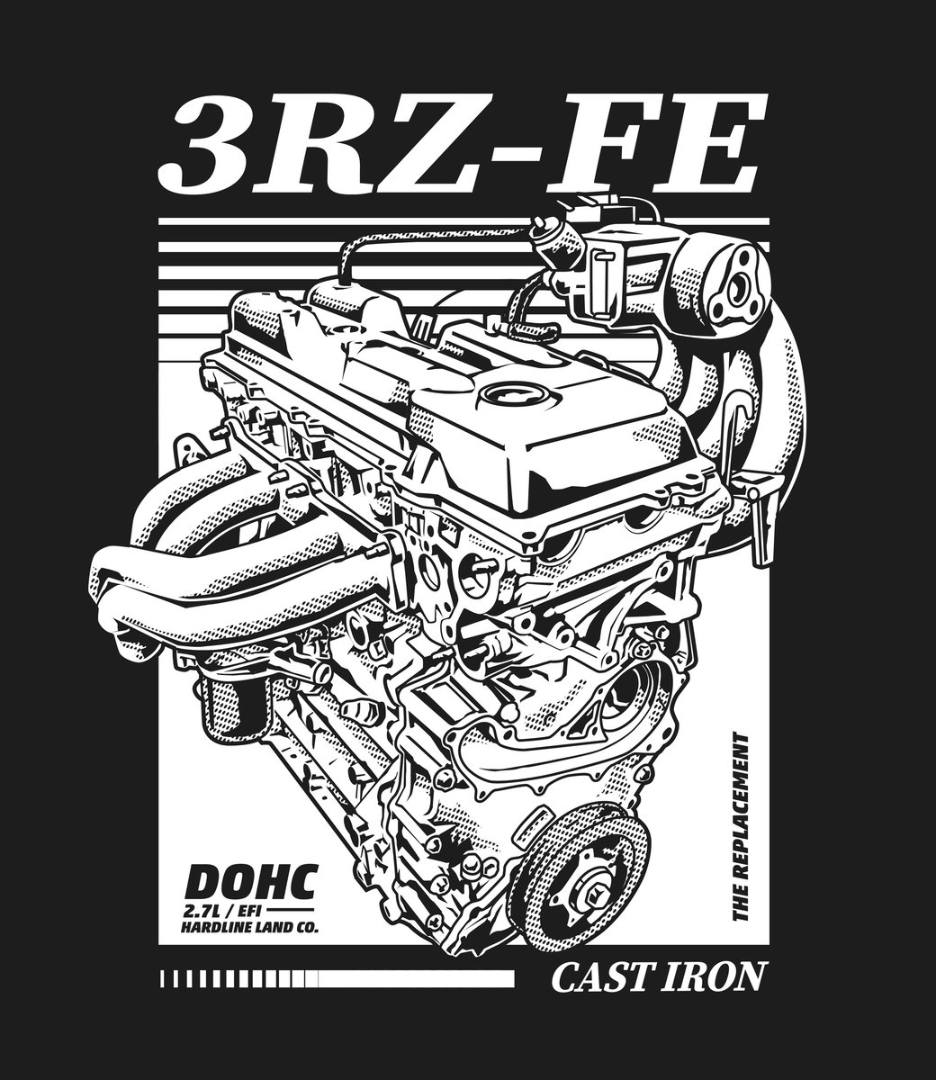 3RZ-FE Sticker | HARDLINELANDCO