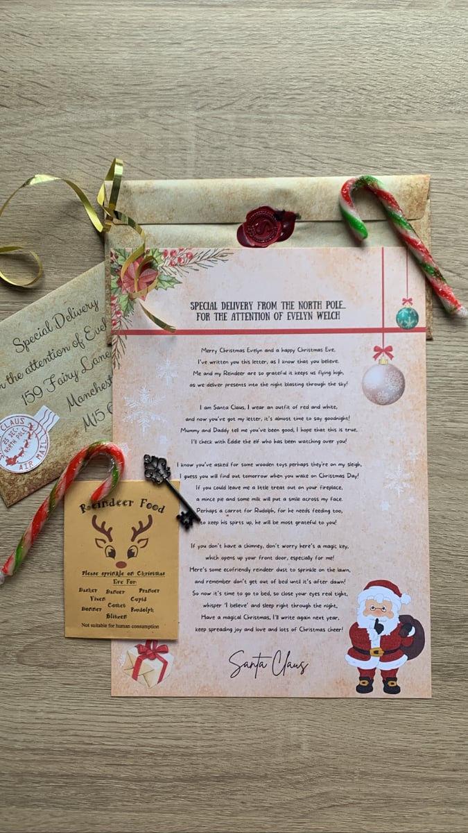 Christmas Eve letter from Santa | Worduponthewall
