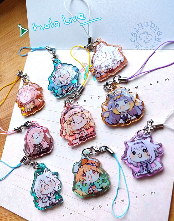 *NEW* Hololive | 1.25 Inch Charms | rainubrew