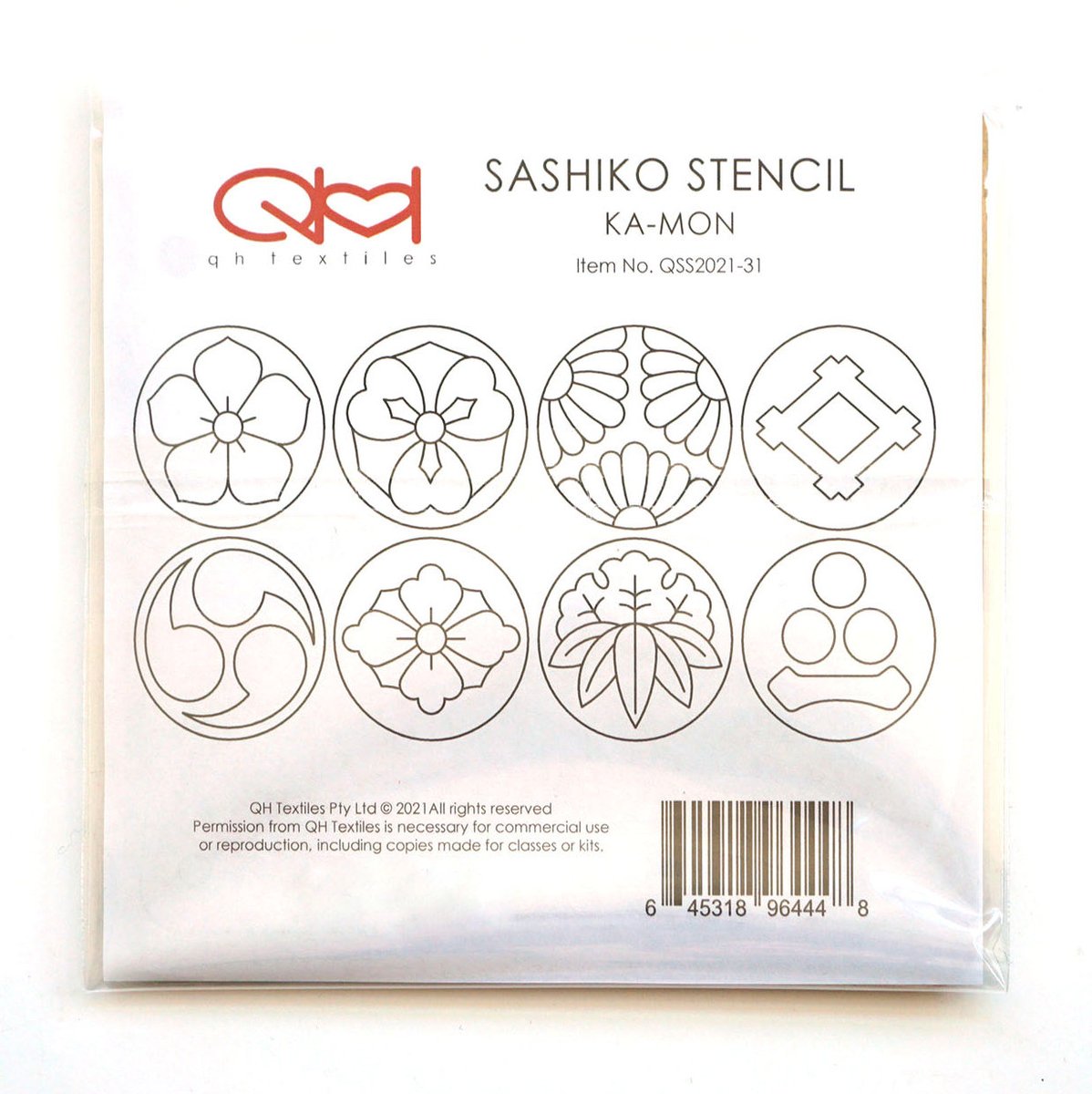 Kamon Sashiko Stencil | The Crafty Squirrel