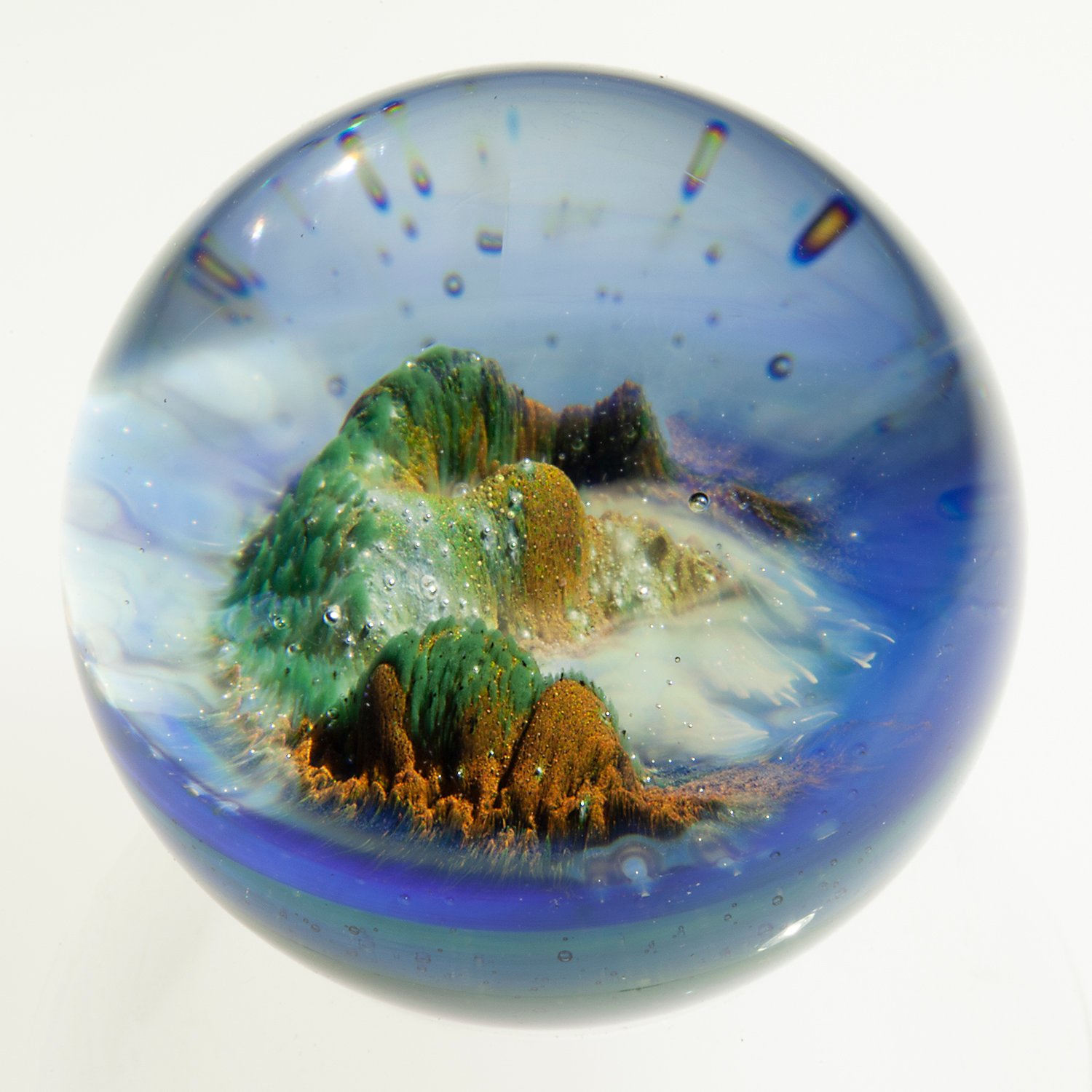 Desert Island marble 12-2022 / universe marbles