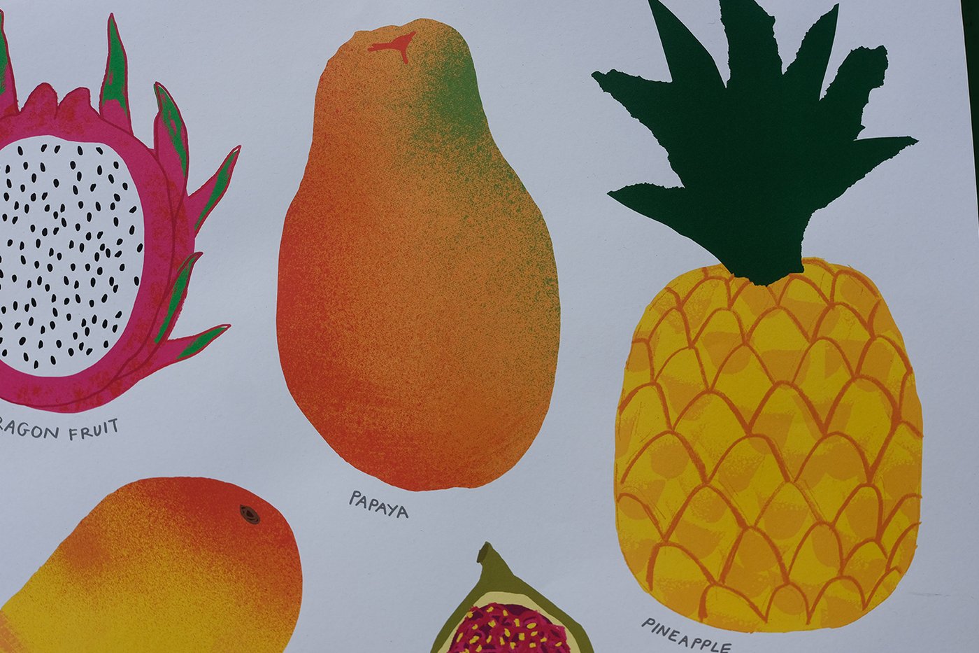 Market Poster: Tropical Fruit | Alice Oehr's Shop