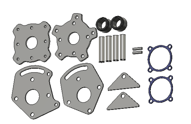 Cross kart spool kit, Direct fit for KJ Raycing VF series frames as ...