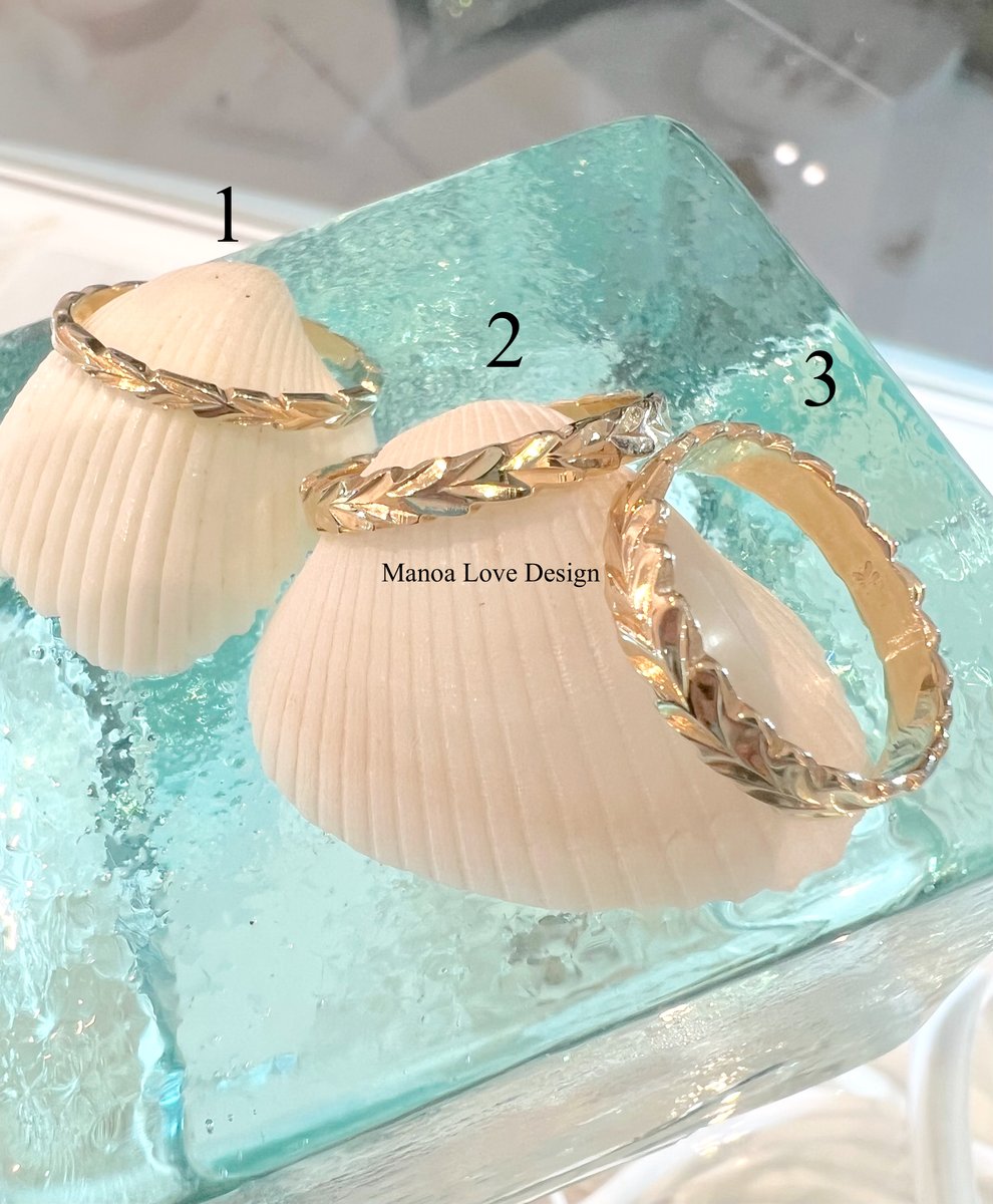 14k solid gold Hawaiian maile lei flower ring | Manoa Love Design