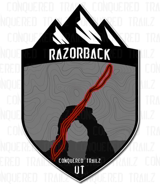 "Razorback" Trail Badge / Conquered Trailz