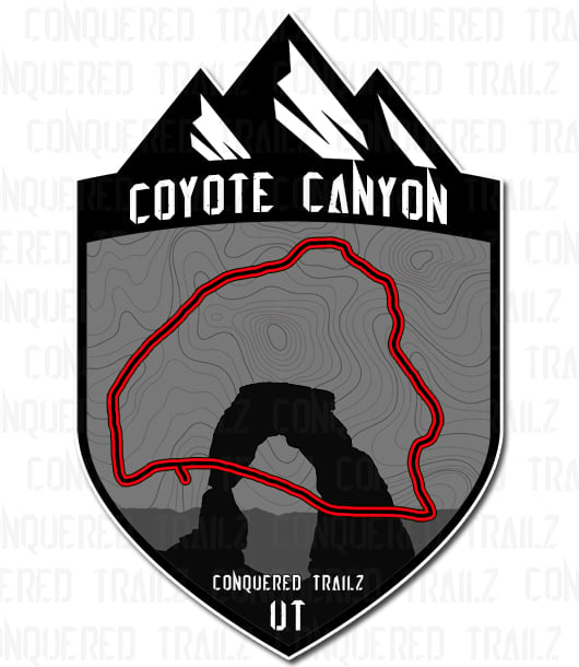 "Coyote Canyon" Trail Badge / Conquered Trailz