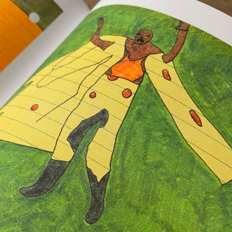 The Lined Yellow Paper Drawings | Colour Code Printing