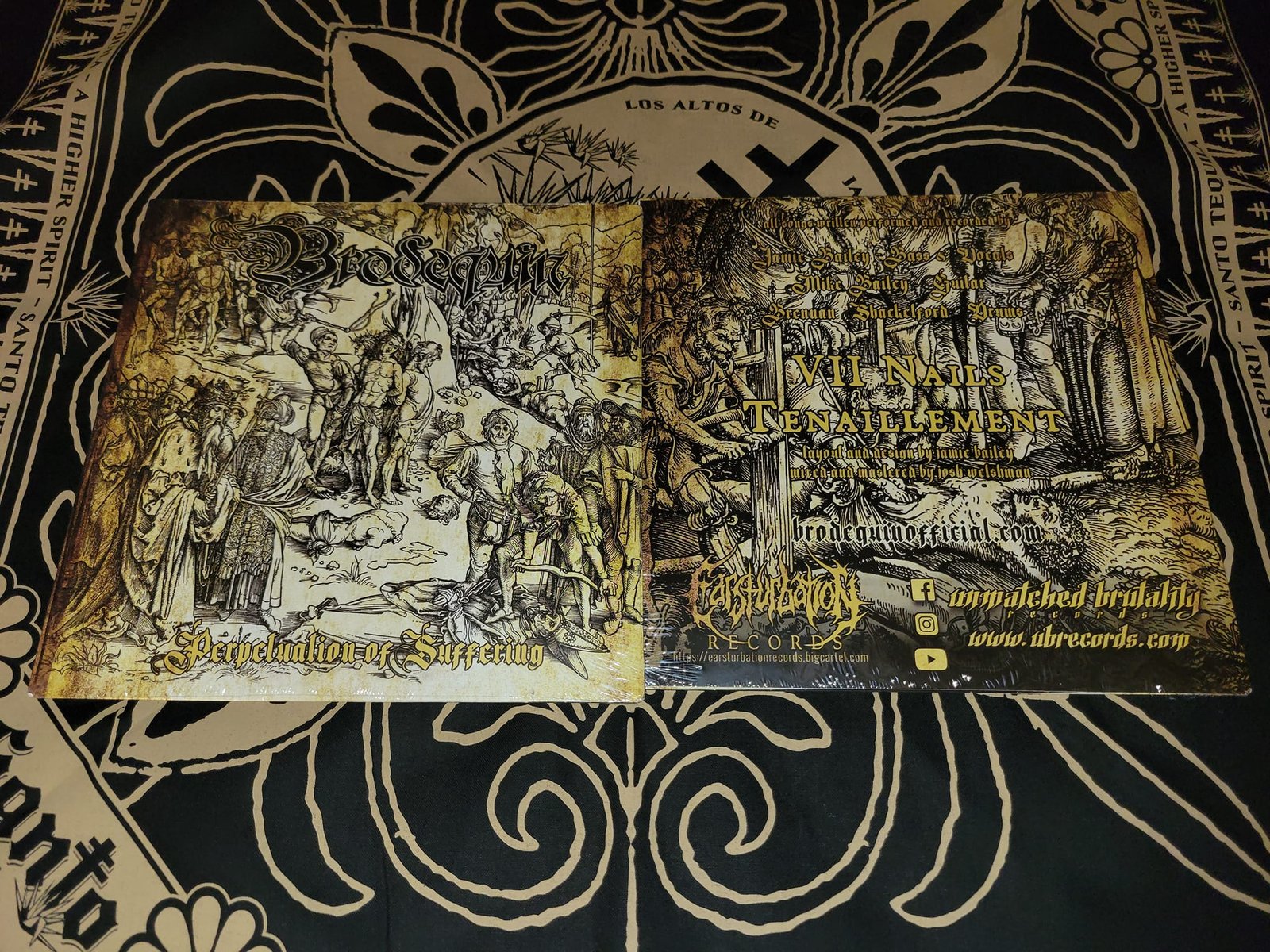 Ossuary Industries — BRODEQUIN - PERPETUATION OF SUFFERING 7" VINYL