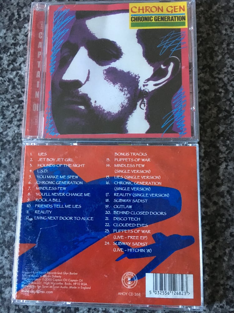 Chronic Generation CD - Captain Oi release | Chron Gen