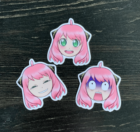 Anya Forger Vinyl Stickers - Spy x Family - | Fictional Stickers