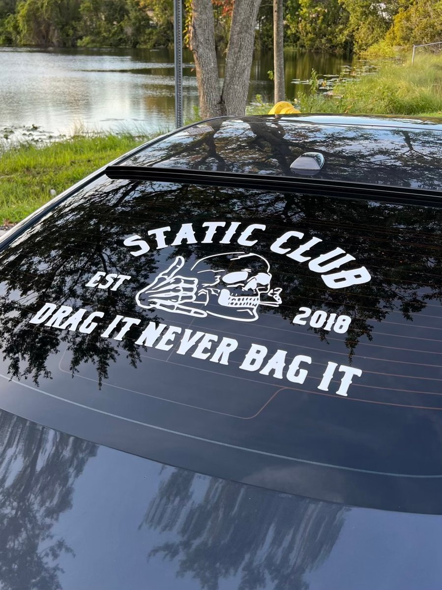 Drag It Rear Banner | Static Club