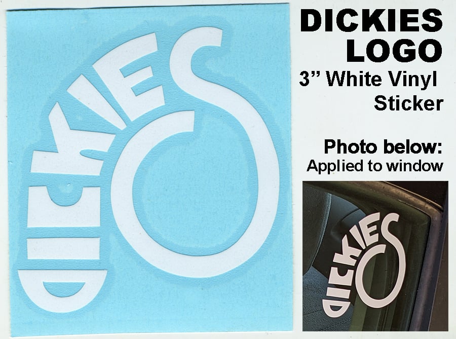DICKIES Logo 3" White Vinyl Sticker | The DICKIES