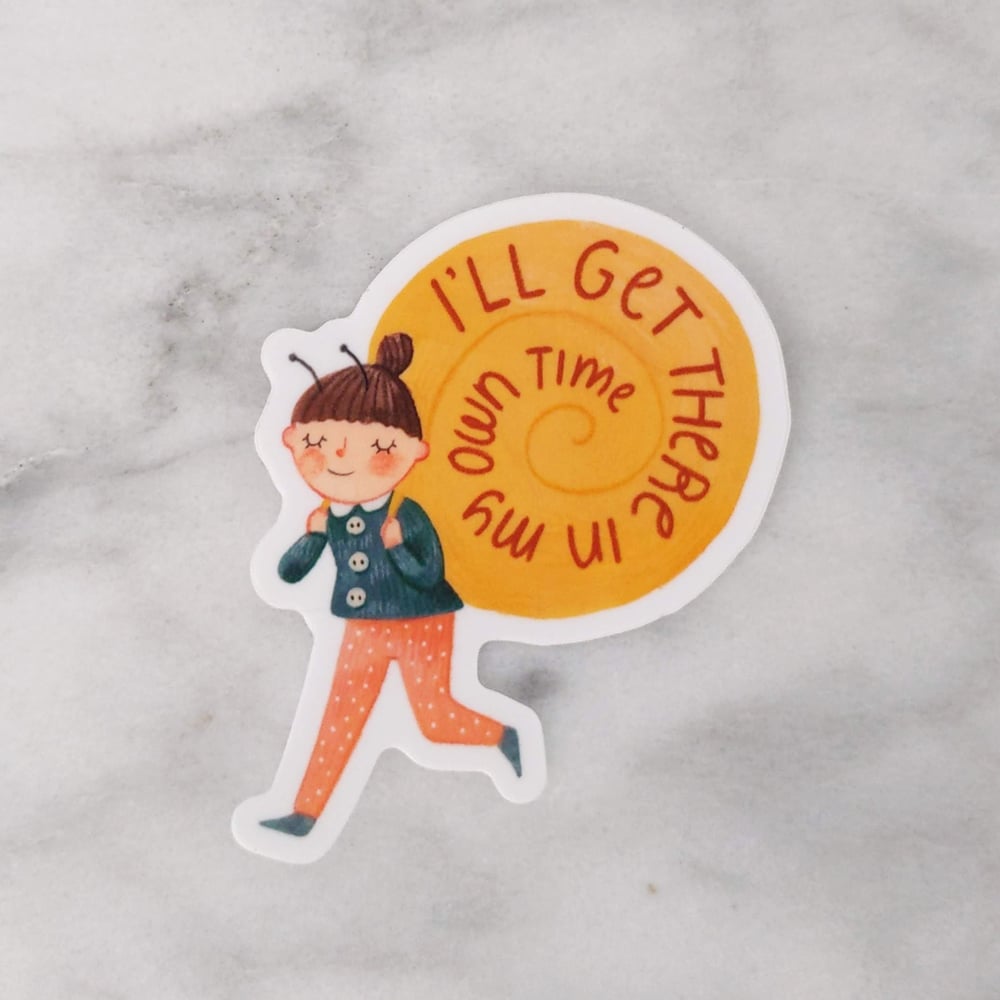 Artwork by Julianna Swaney — Snail Girl Sticker Artwork by Julianna Swaney — Snail Girl Sticker