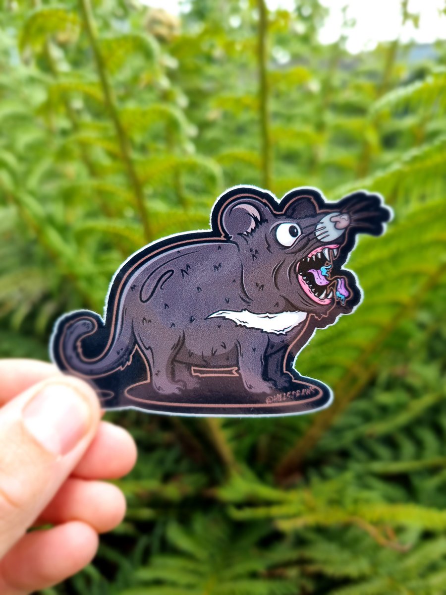 'Classic devil' sticker | hills.draws