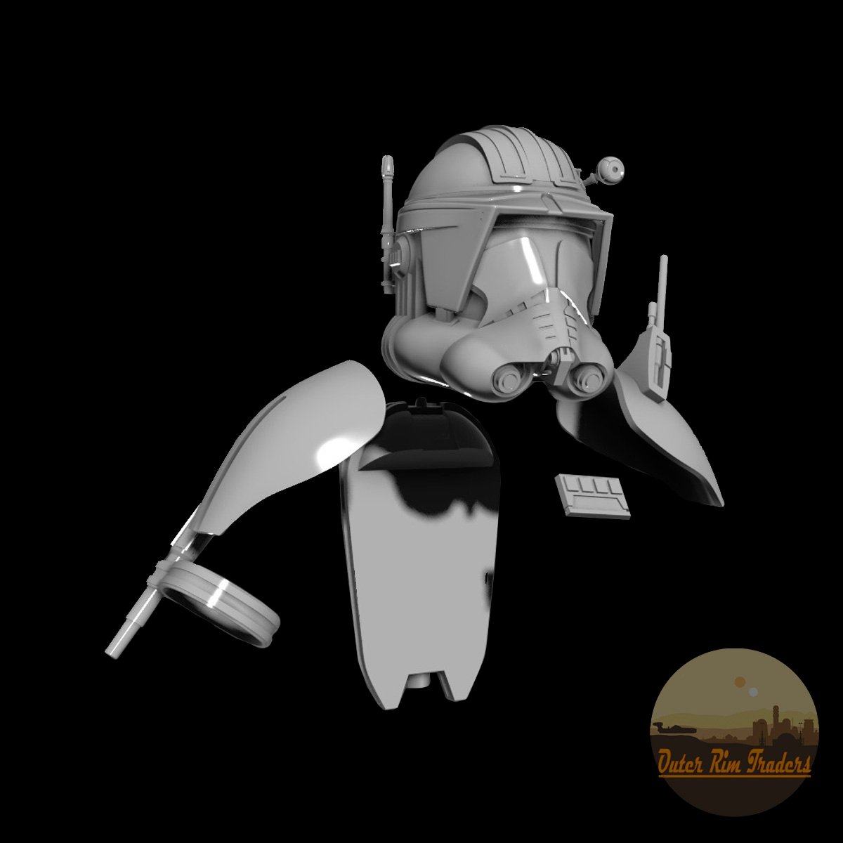 Commander C modeled by Skylu 3D | Outer Rim Traders
