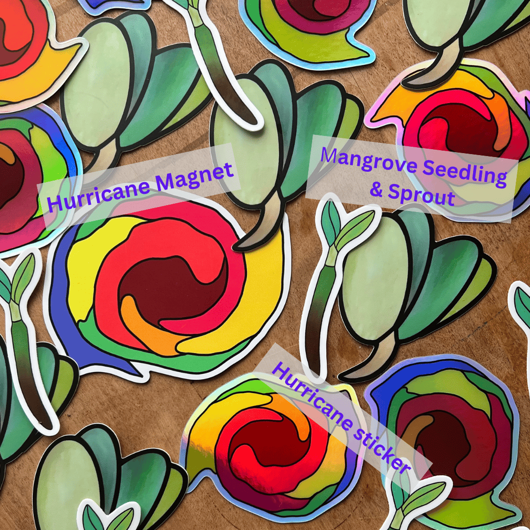 Hurricane Helene Sticker Fundraiser | Erin Glassworks