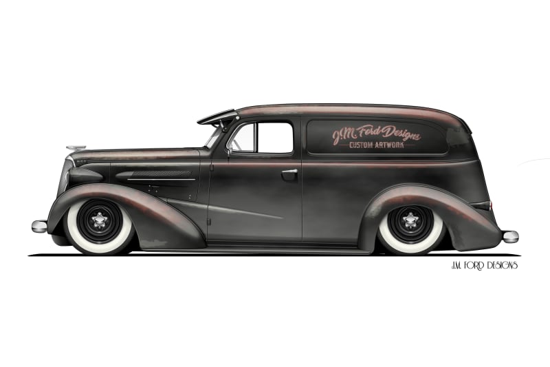 '37 Chevy Delivery | J.M. Ford Designs