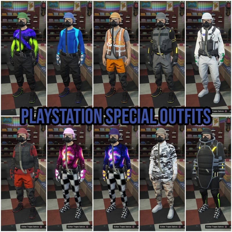 10 Modded outfit | GTA 5 MONEY SERVICE PS4