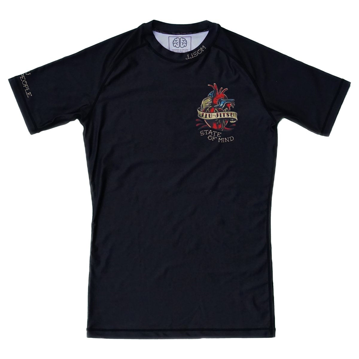 JIU JITSU HEARTED RASHGUARD | Jiu Jitsu State Of Mind