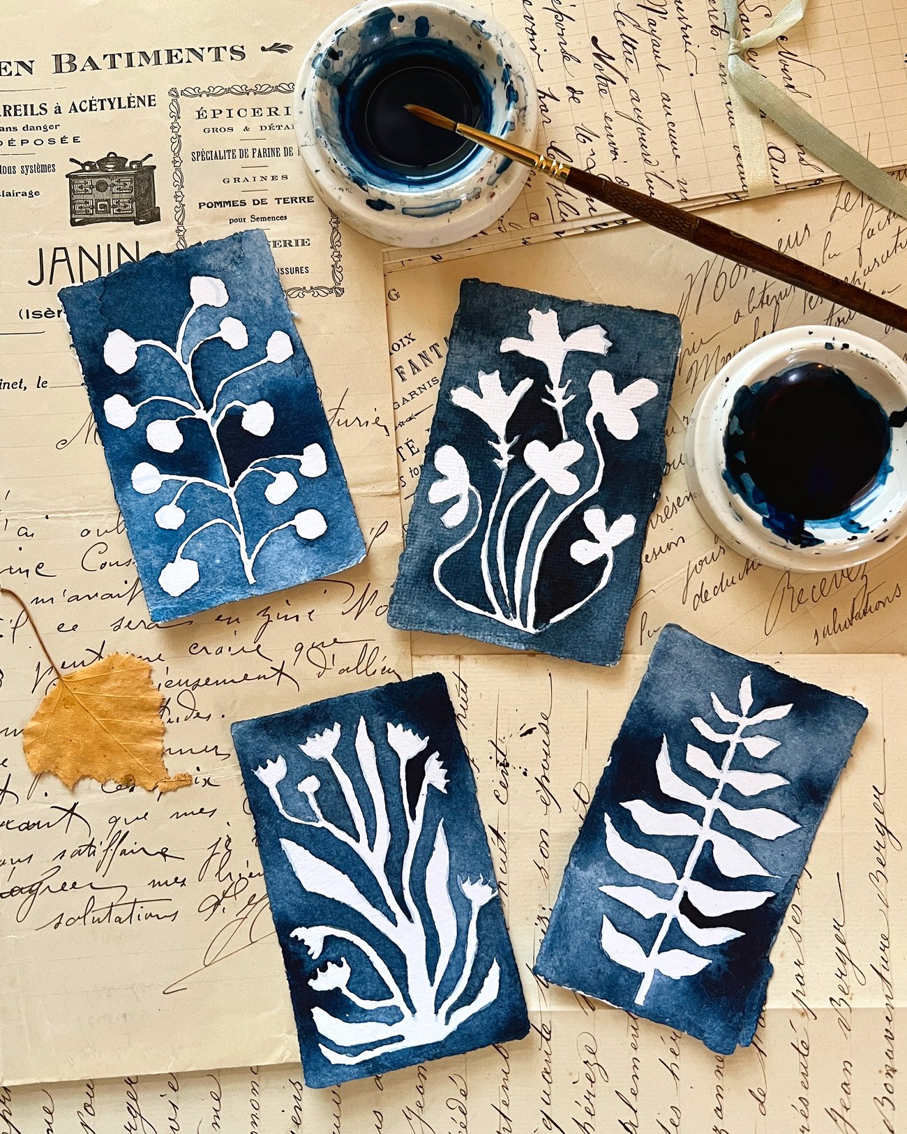 indigo ink botanical no. 3 | brandie stonge