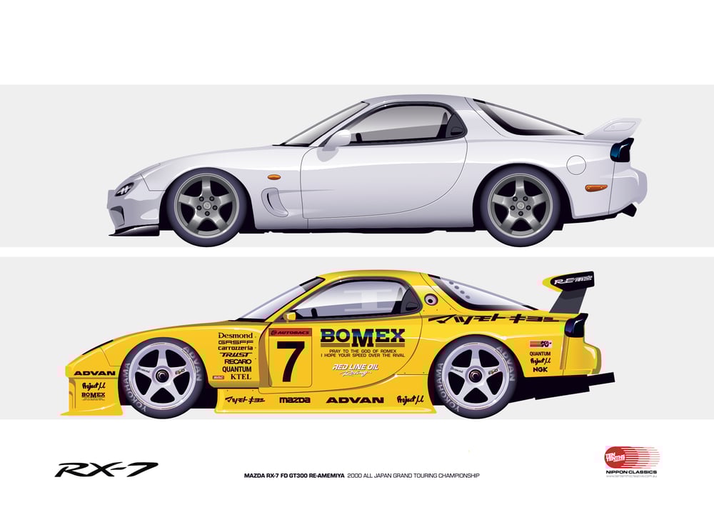 Motive — RE-AMEMIYA JGTC RX-7 A3 Print