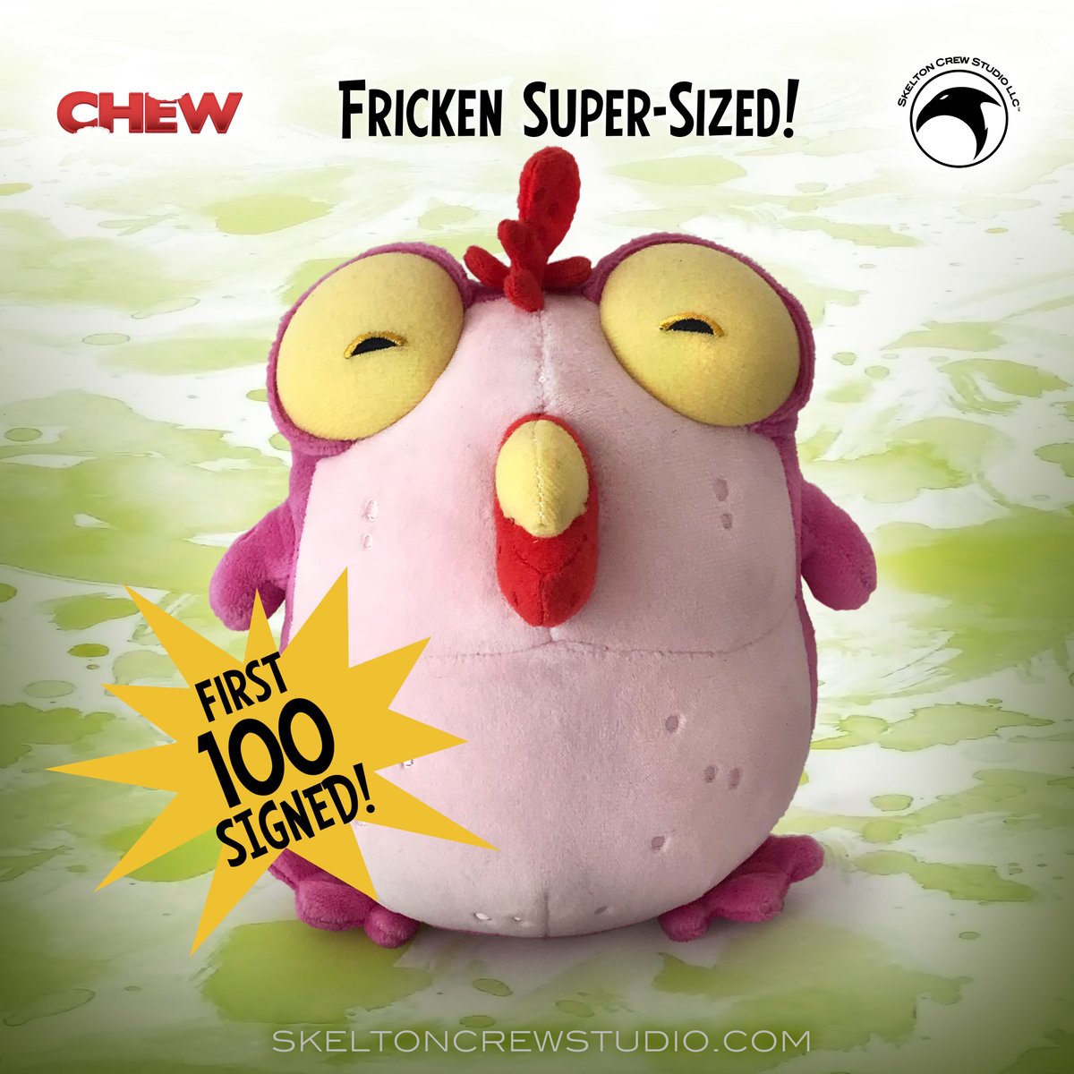 CHEW: SIGNED Limited Edition Super-Sized Pink Plush Chog! | Skelton ...