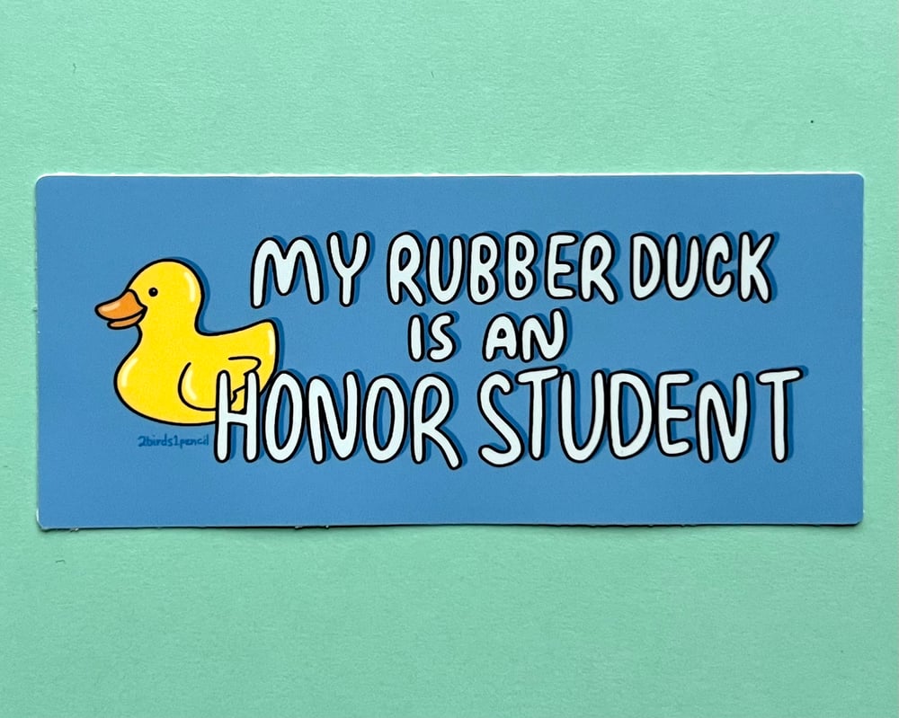 MINI BUMPER STICKER "My Lobster is an Honor Student" | 2Birds1Pencil