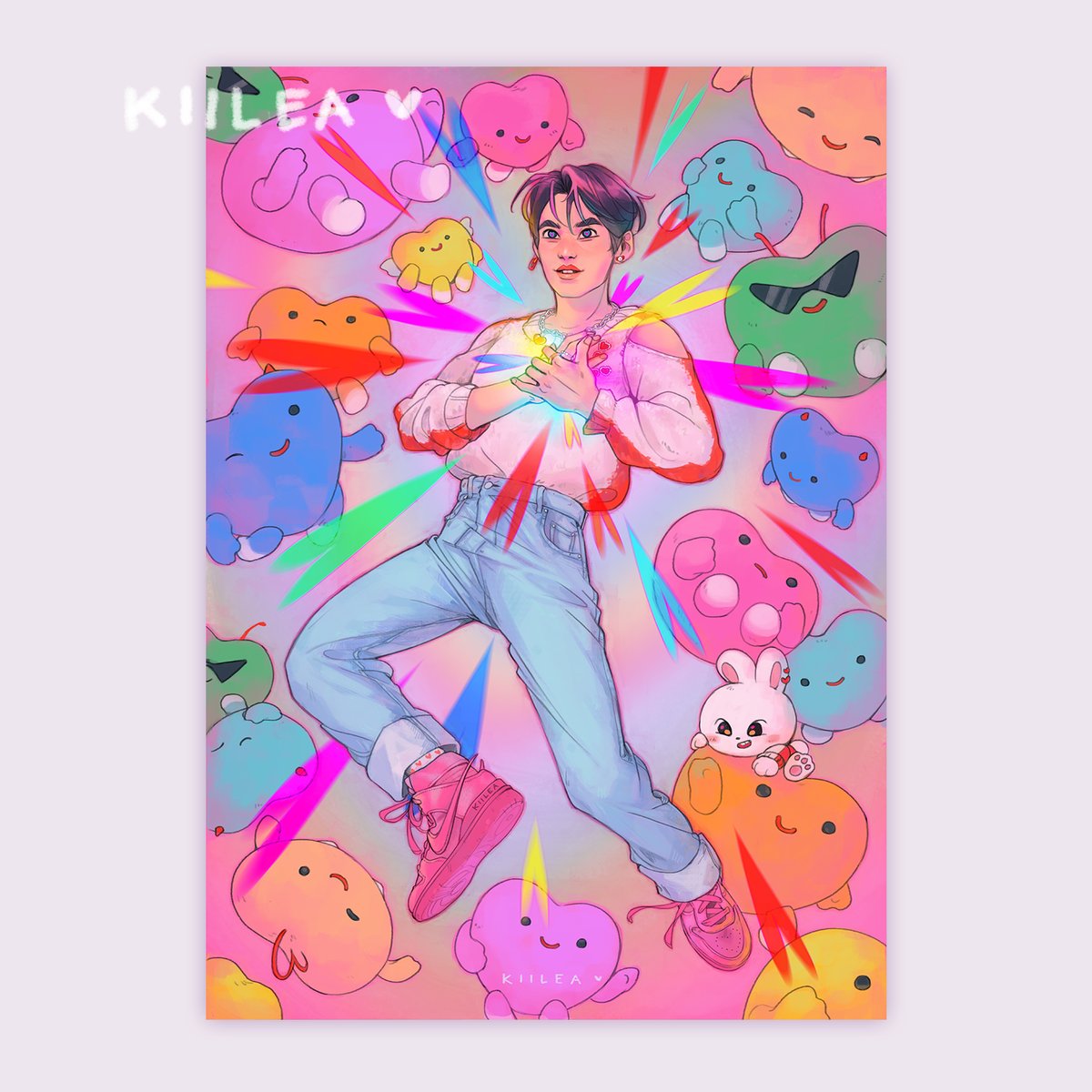 CASE 143 lee know art print | kiilea